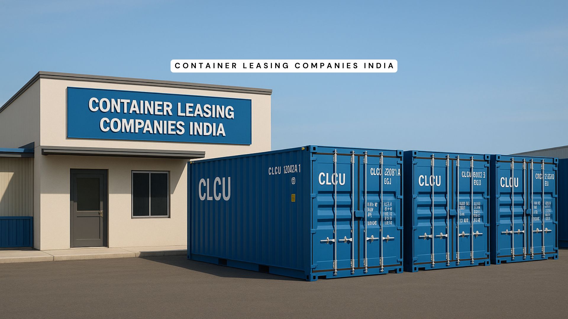 Container Leasing Companies India - APT Logistics
