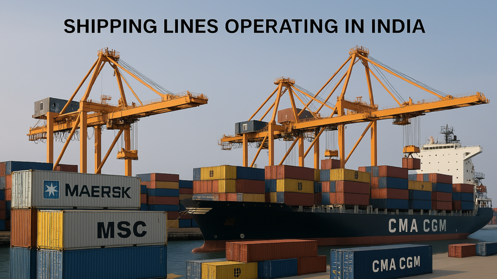 Shipping Lines Operating in India - APT Logistics