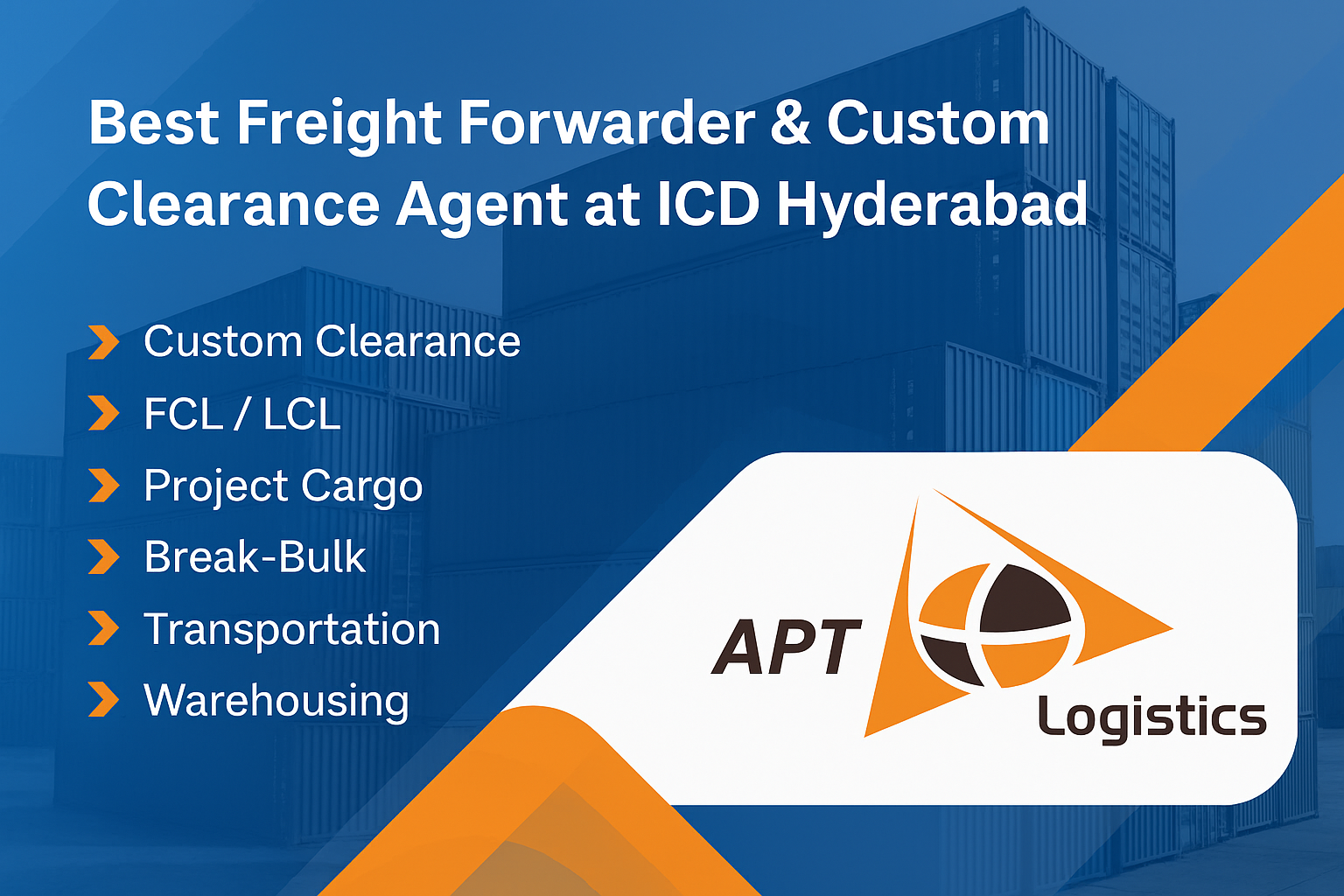 Best Freight Forwarder & Custom Clearing Agent in ICD Hyderabad (ICD ...